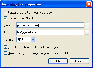 Set the Fax options